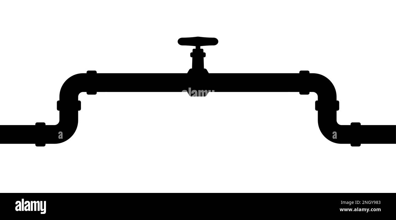 The pipeline with stopcock gas oil plumbing background drain ...