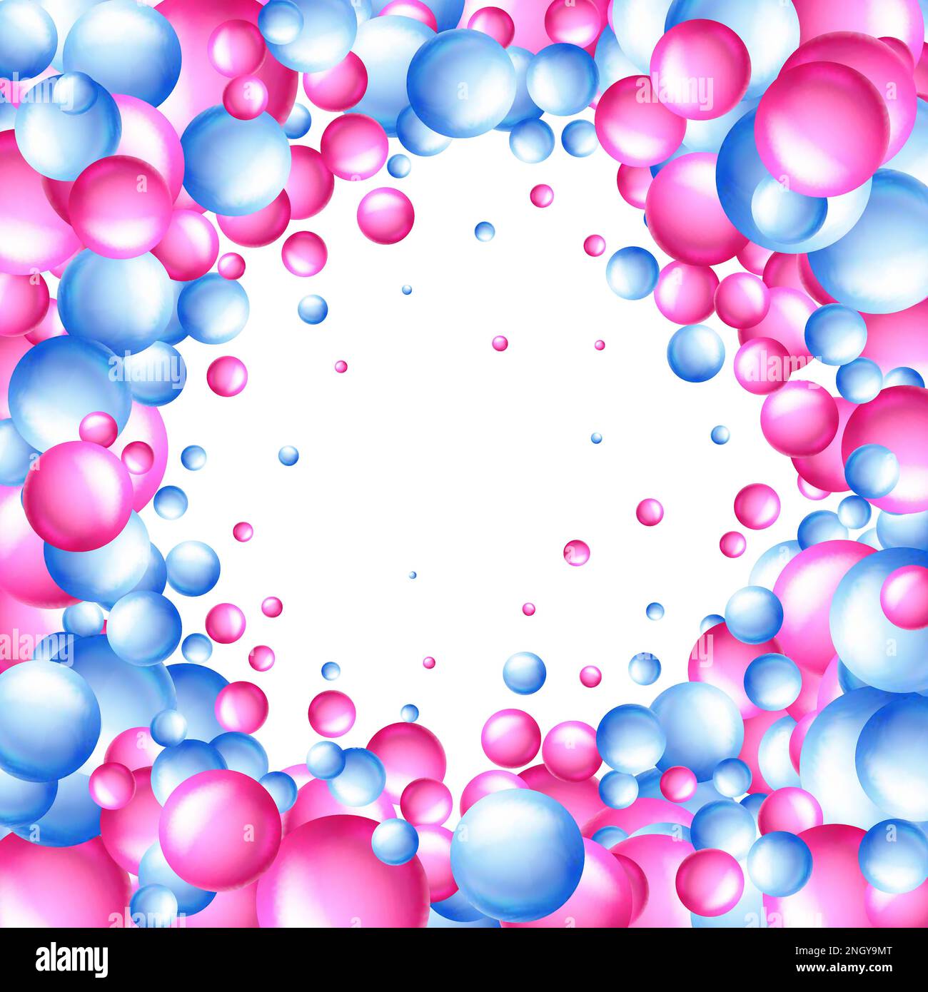 Colorful balls background. Vector background made with gradient meshes ...