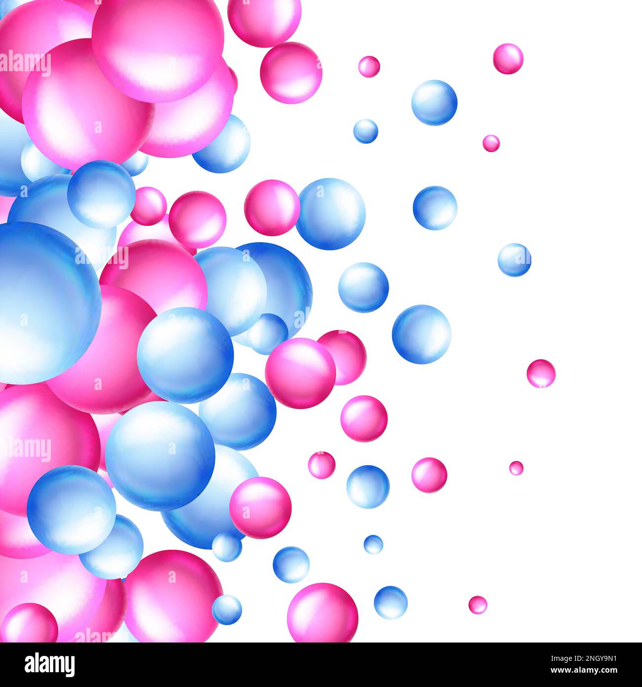 Colorful balls background. Vector background made with gradient meshes ...