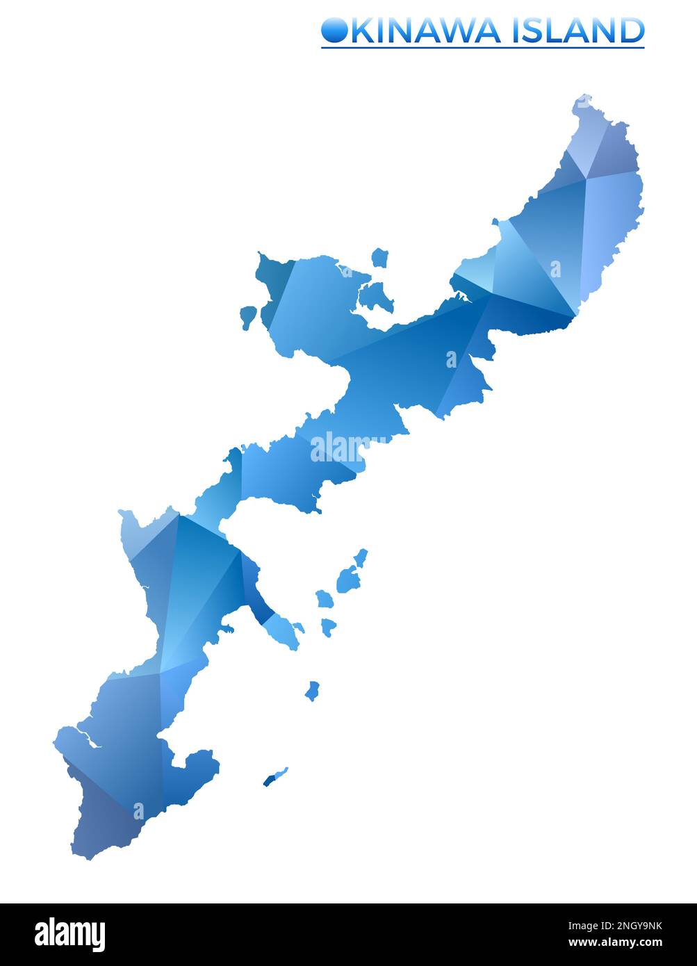 Okinawa island map hi-res stock photography and images - Alamy