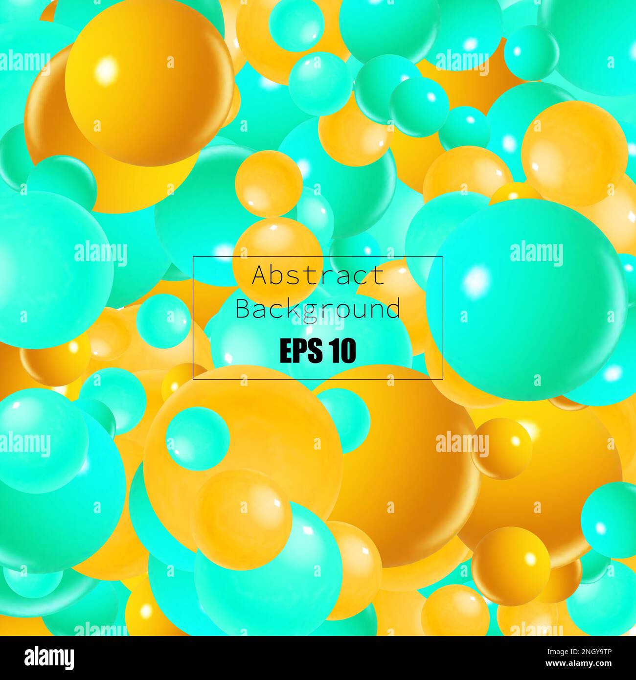 Colorful balls background. Vector background made with gradient meshes ...