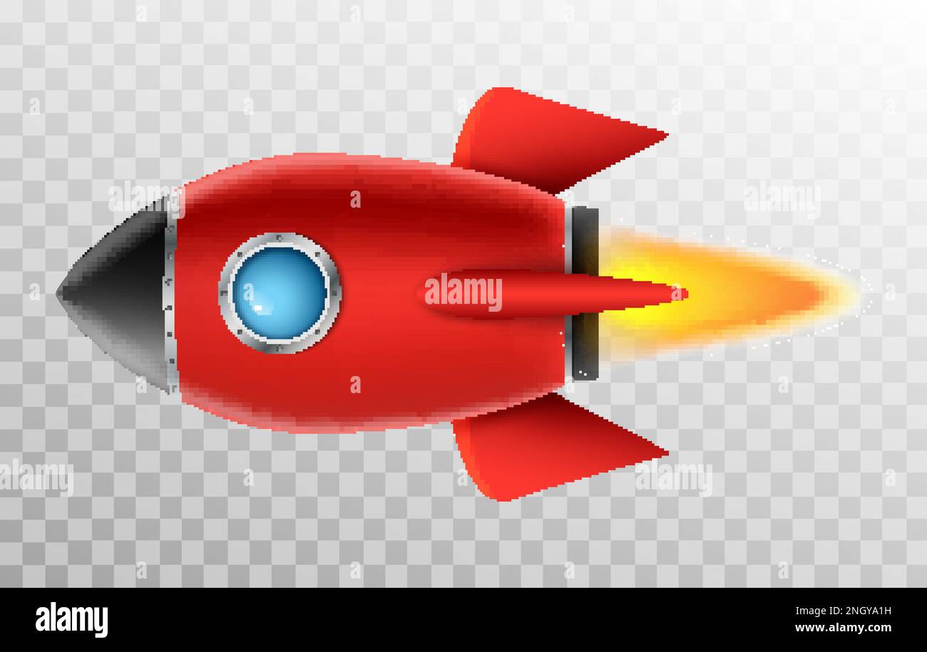 Rocket ship vector icon. Space travel rocket vehicle spaceship ...