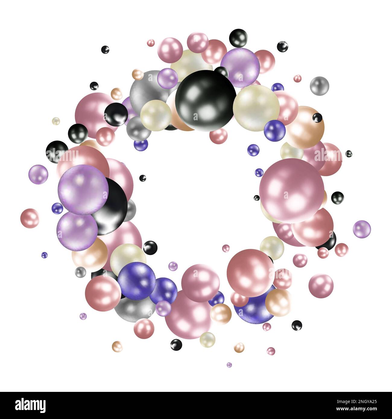 Colorful balls background. Vector background made with gradient meshes ...