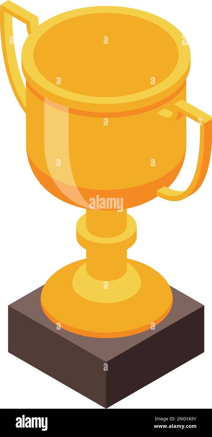 Gold cup icon isometric vector. Prize award. Winner sport Stock Vector ...