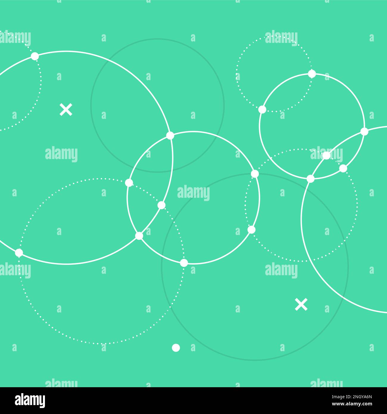 Circle Connect Background Line Graphic Vector Design Circle Connection Network Design