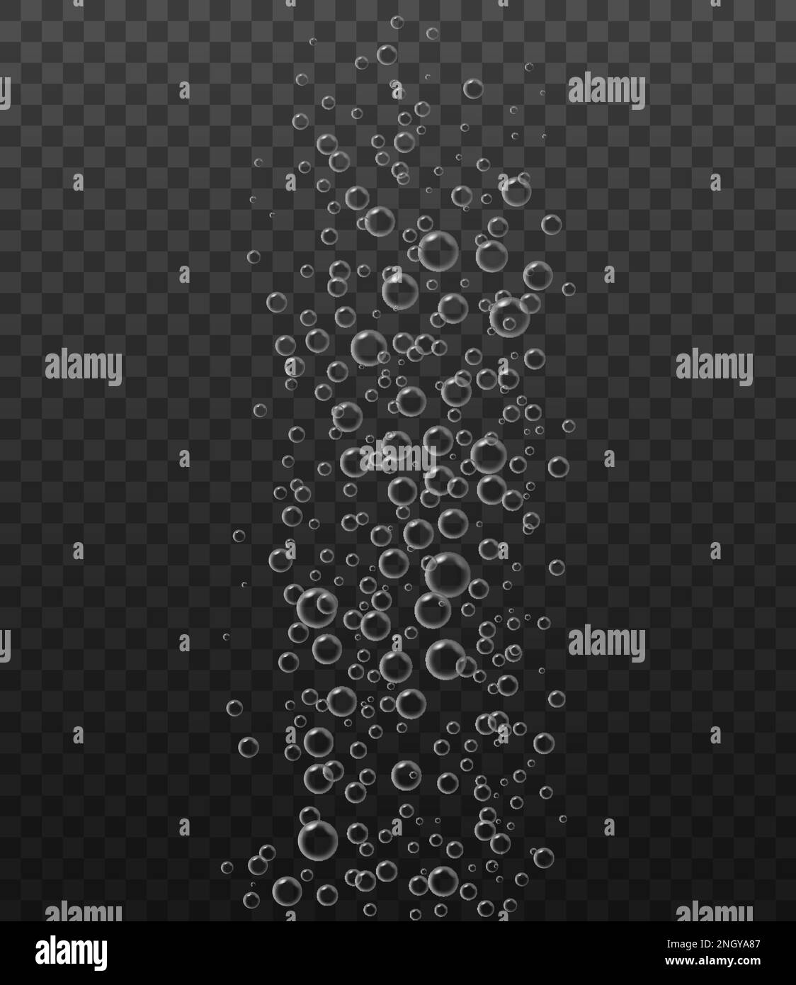 Bubble fizz water vector champagne soda sparkle underwater bubbles ...