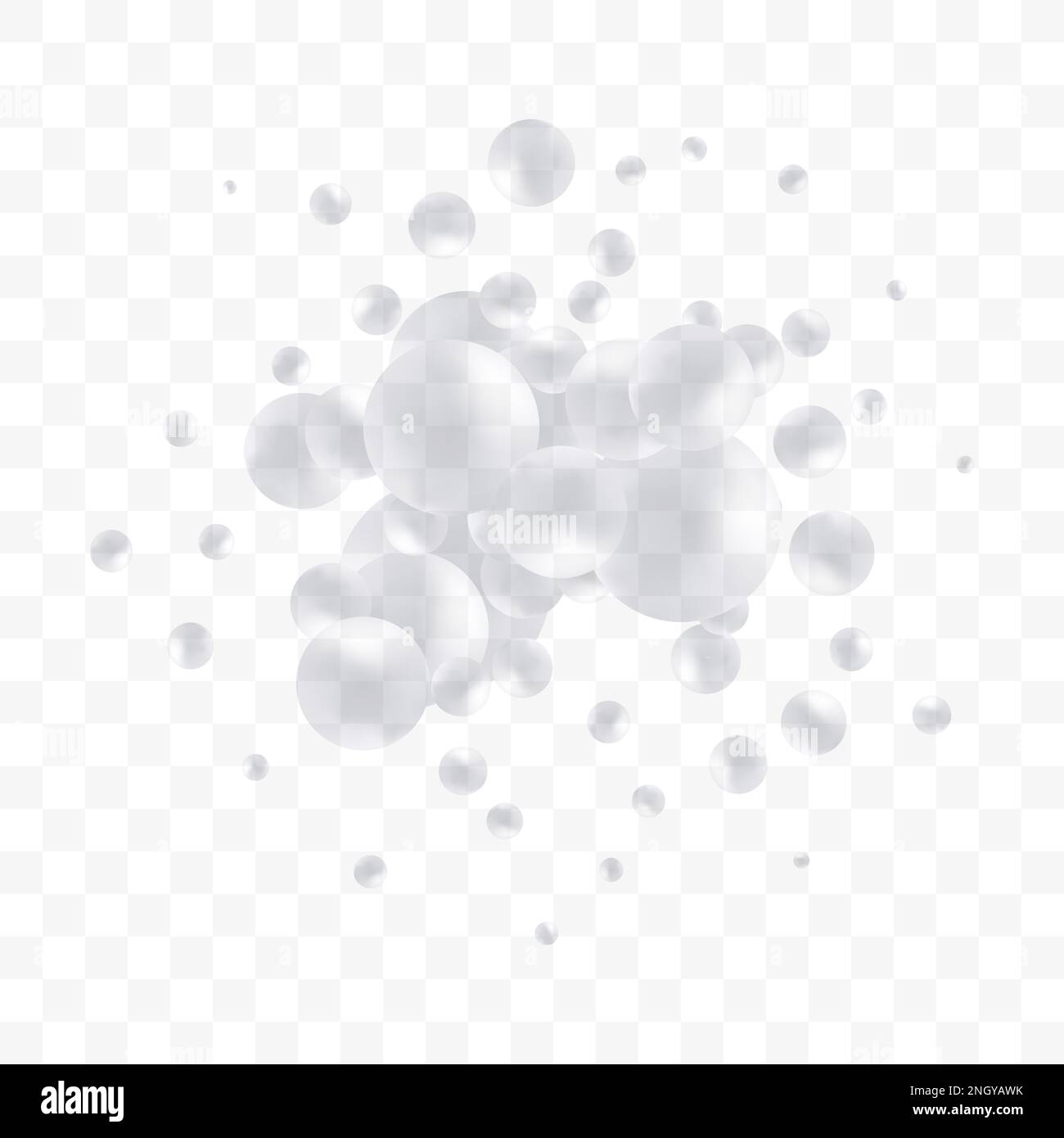 Vector 3d gray balloons. Abstract illustration Stock Photo - Alamy