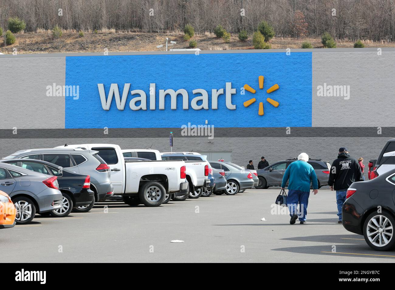 Bloomsburg, Pennsylvania, USA. 19th Feb, 2023. A Walmart logo seen from ...