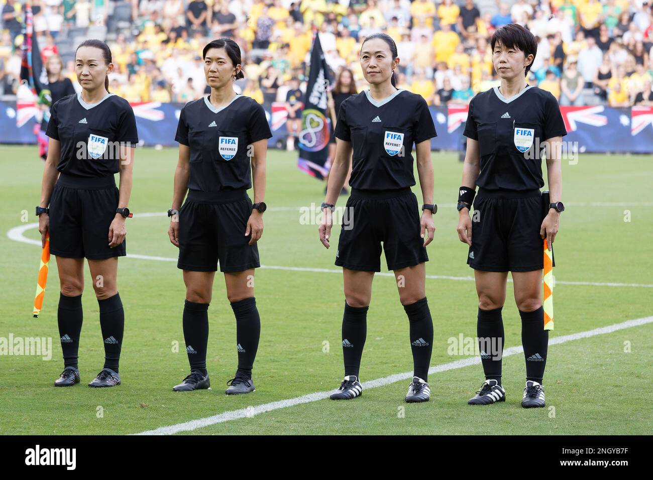 Match referees Makoto Bozono, Asaka Koizumi, Yoshimi Yamashita and ...