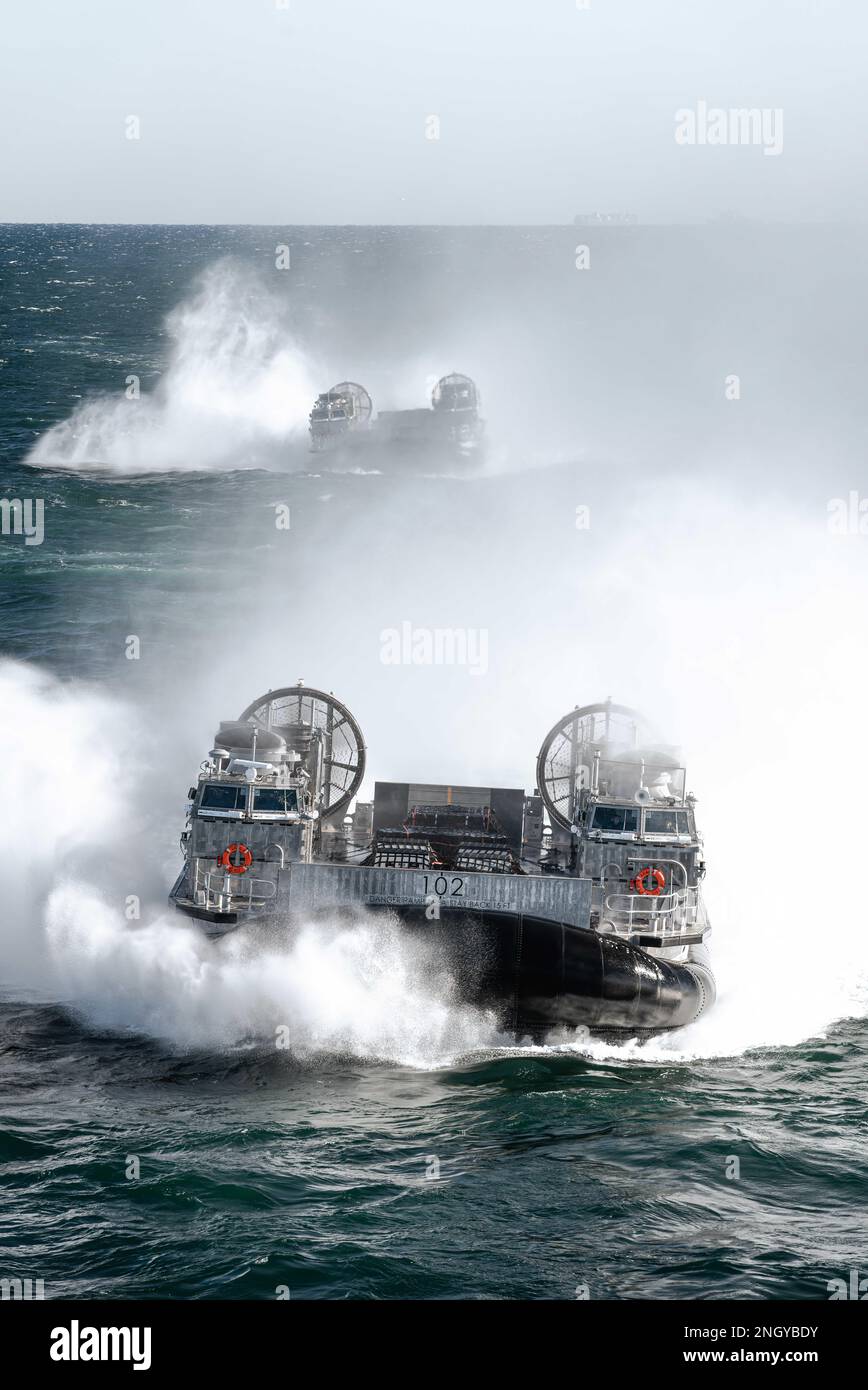 221201-N-TP544-1076 ATLANTIC OCEAN (Dec. 1, 2022) A Landing Craft, Air ...