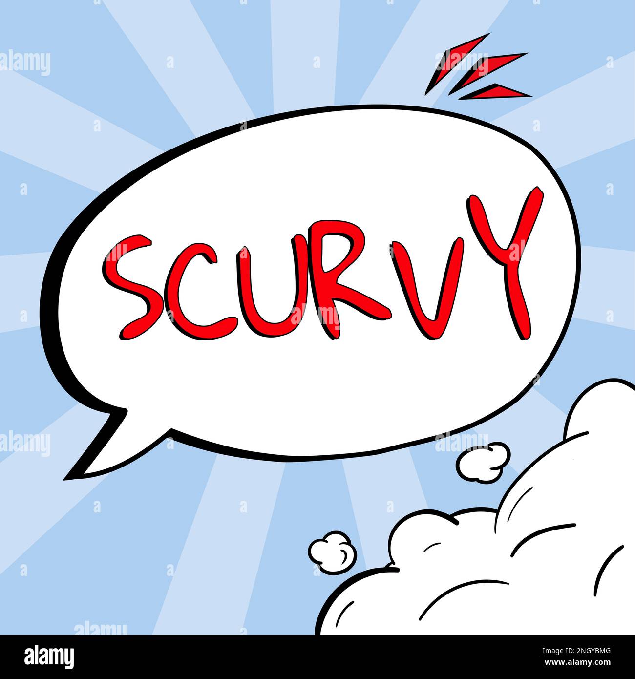 Sign displaying Scurvy. Business approach disease caused by a lack of ...