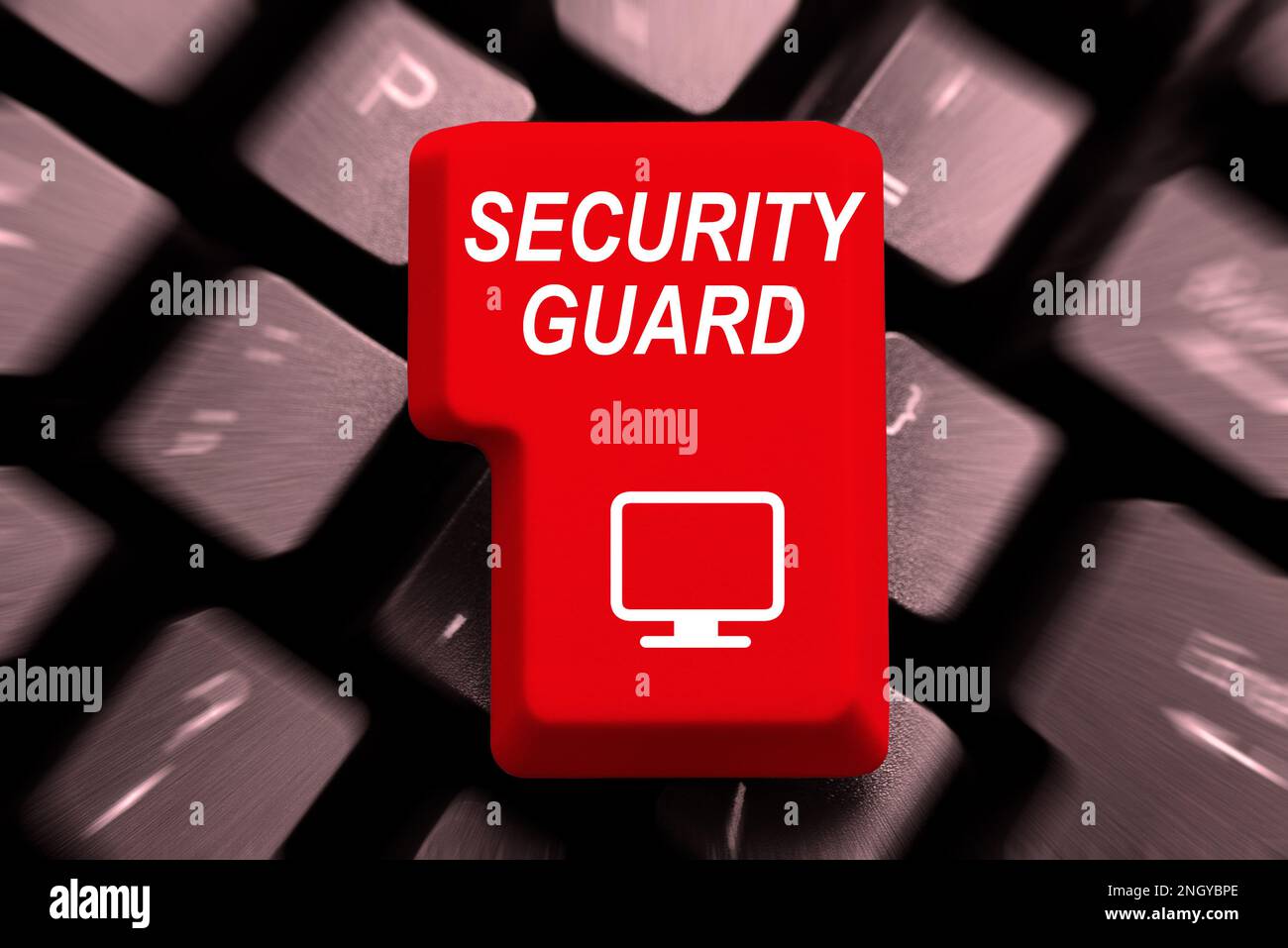 Hand writing sign Security Guard. Internet Concept tools used to manage ...