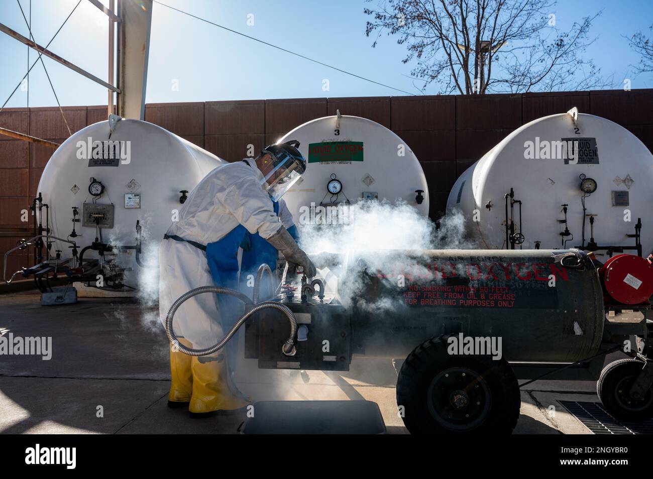 Staff Sgt. Kajuan Green, 51st Logistics Readiness Squadron cryogenic ...