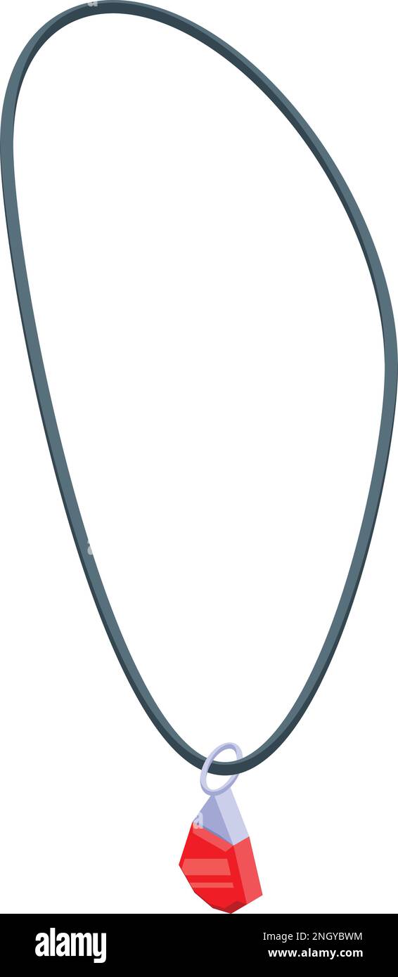 Necklace epoxy resin icon isometric vector. Crystal fluid. Wood texture ...