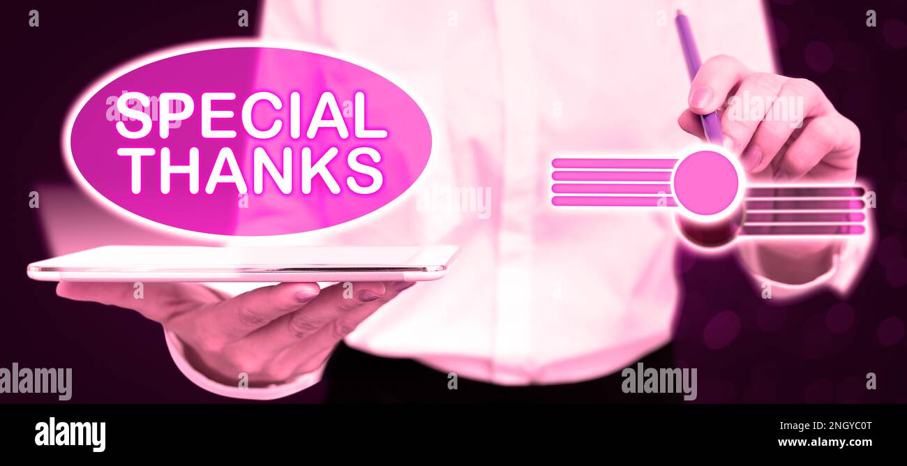 Conceptual caption Special Thanks. Business approach expression of ... Conceptual caption Special Thanks. Business approach expression of ...