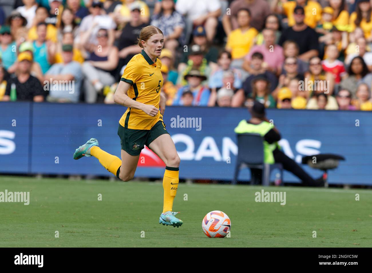 Sydney, Australia. 19th Feb, 2023. Cortnee Vine of Australia controls ...