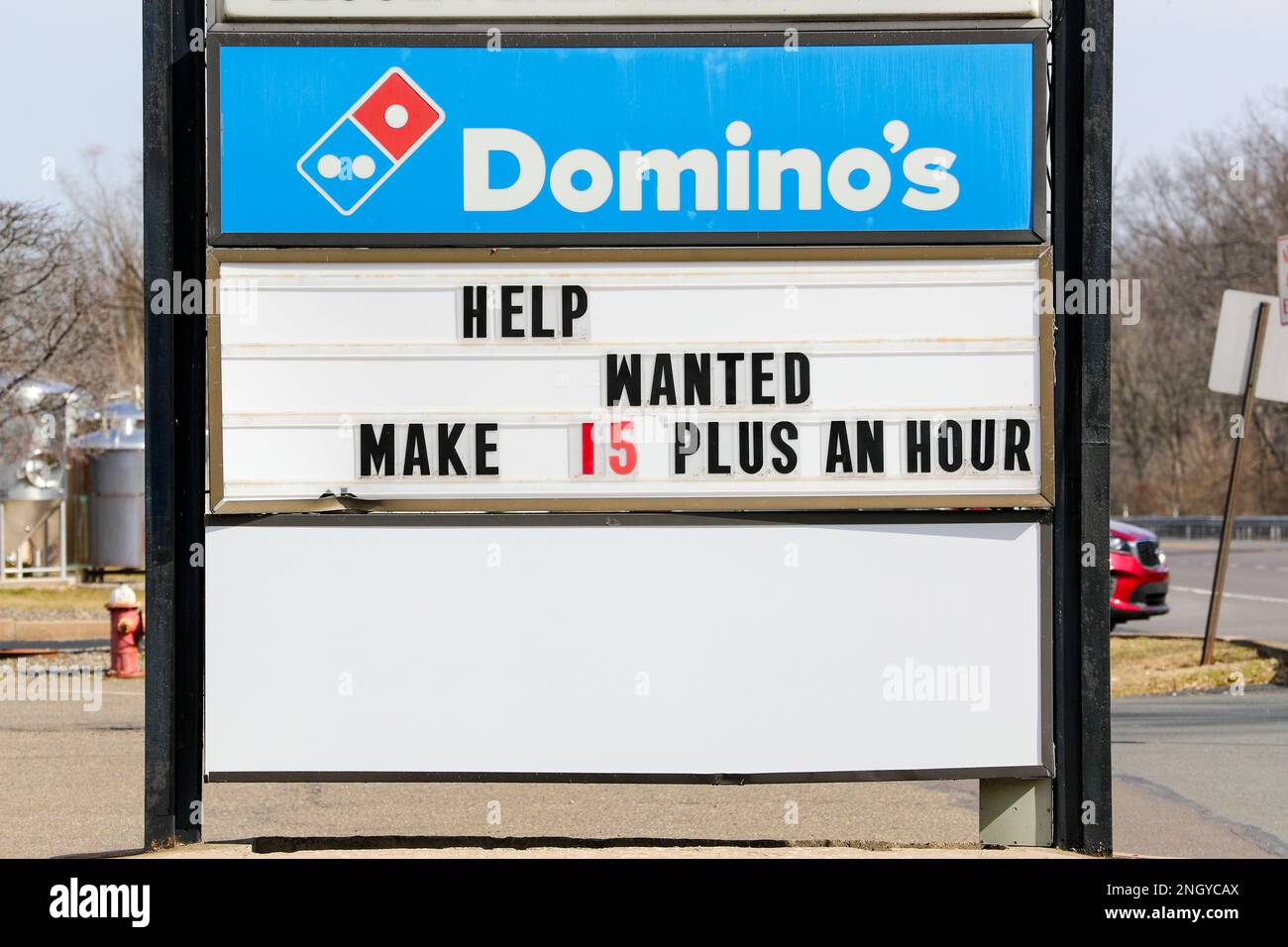 Domino's pizza logo image hi-res stock photography and images - Alamy