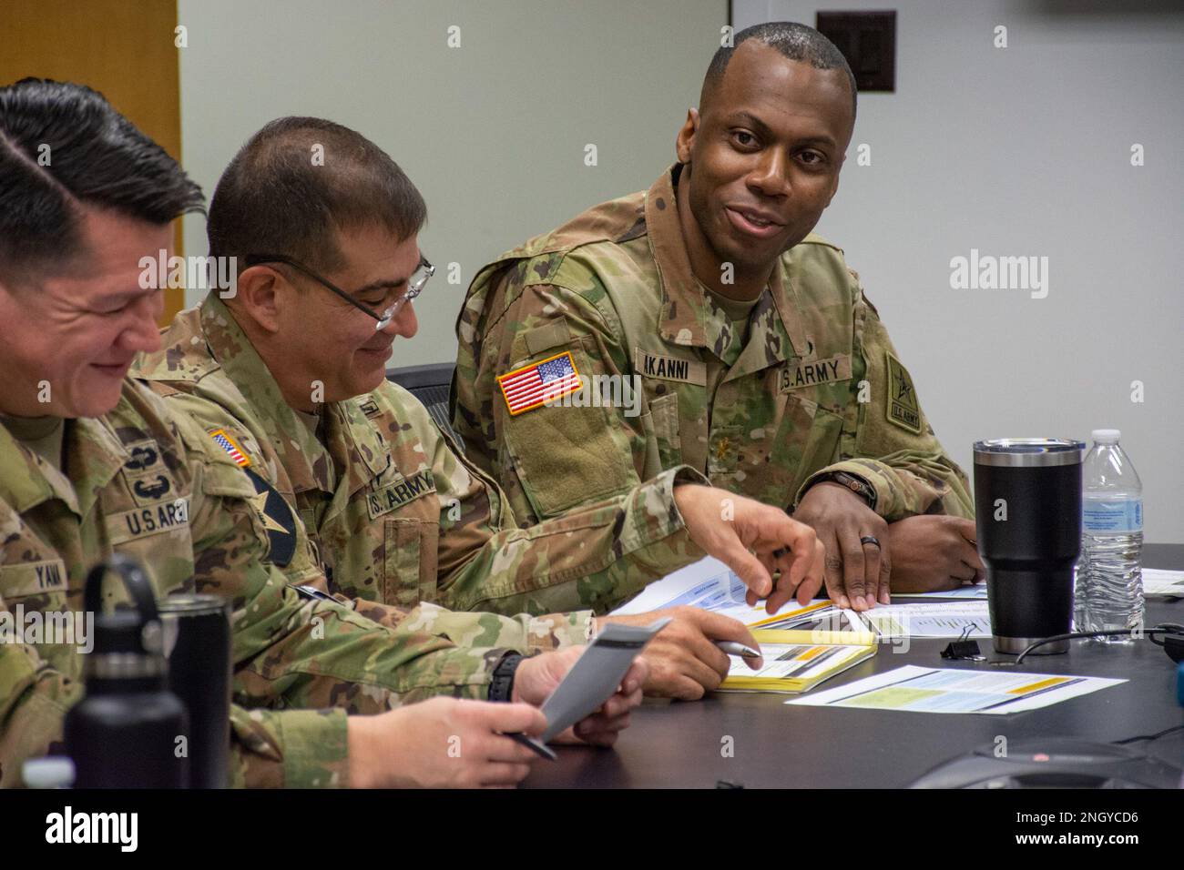U.S. Army MAJ Olumide Akanni of the G-1, FMD, Integrated Personnel and ...