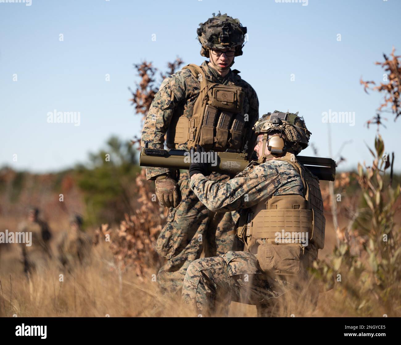 U.S. Marines with 2d Marine Regiment, 2d Marine Division, participate ...