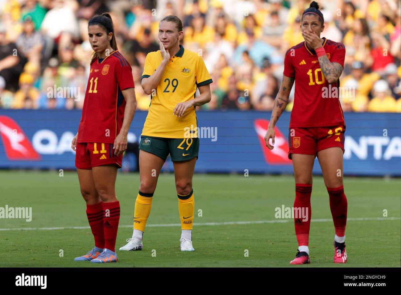 Sydney, Australia. 19th Feb, 2023. Clare Hunt of Australia looks on ...