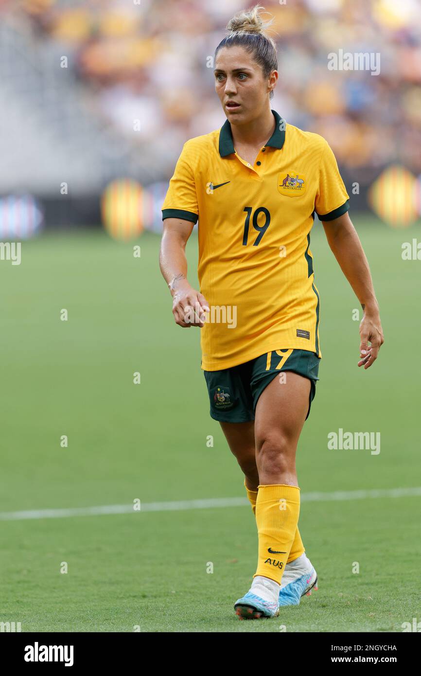 Sydney, Australia. 19th Feb, 2023. Katrina Gorry of Australia looks on ...