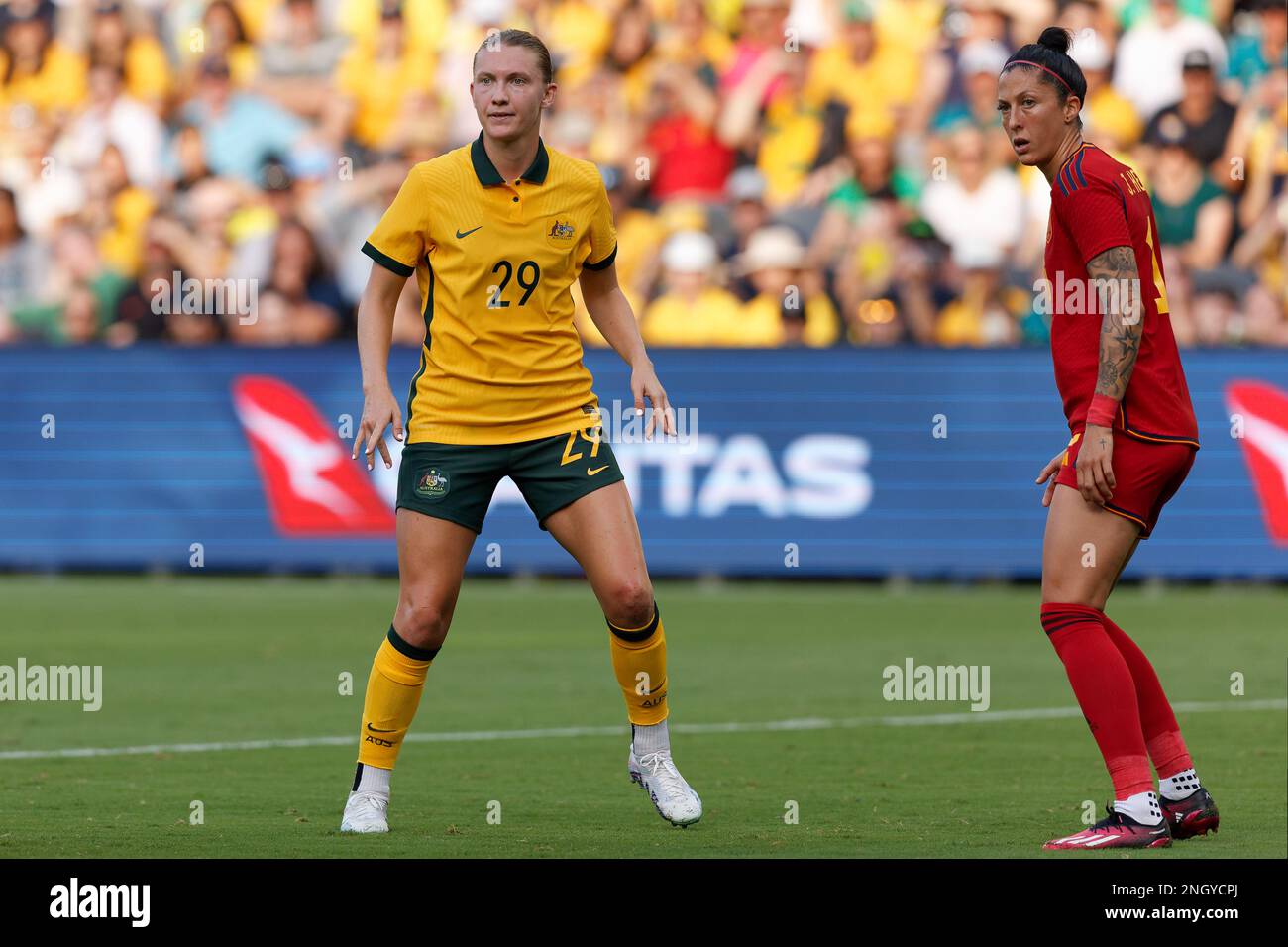 Sydney, Australia. 19th Feb, 2023. Clare Hunt of Australia looks on ...