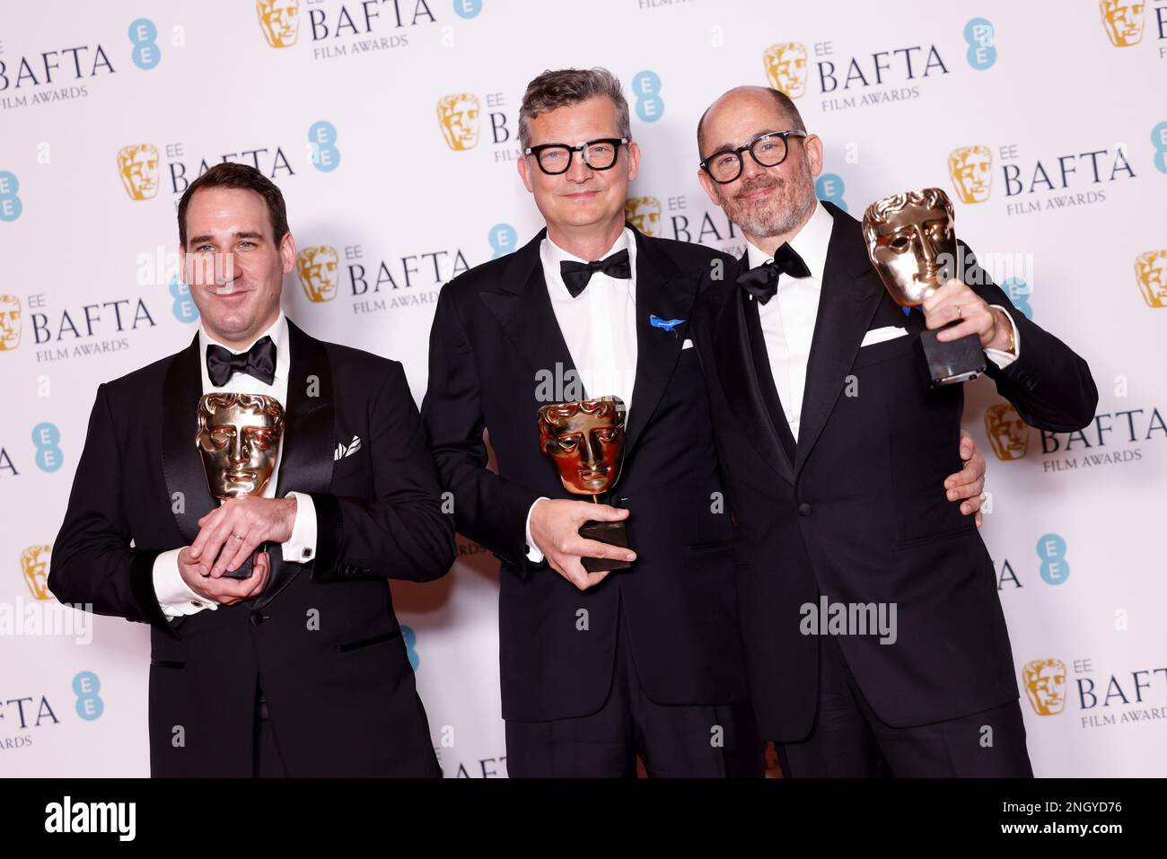 James Friend, from left, winner of the cinematography award, Malte ...