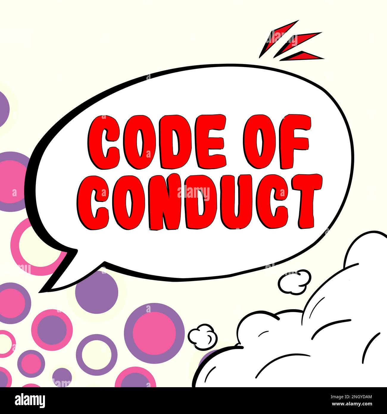 Handwriting text Code Of Conduct. Business approach Ethics rules moral ...