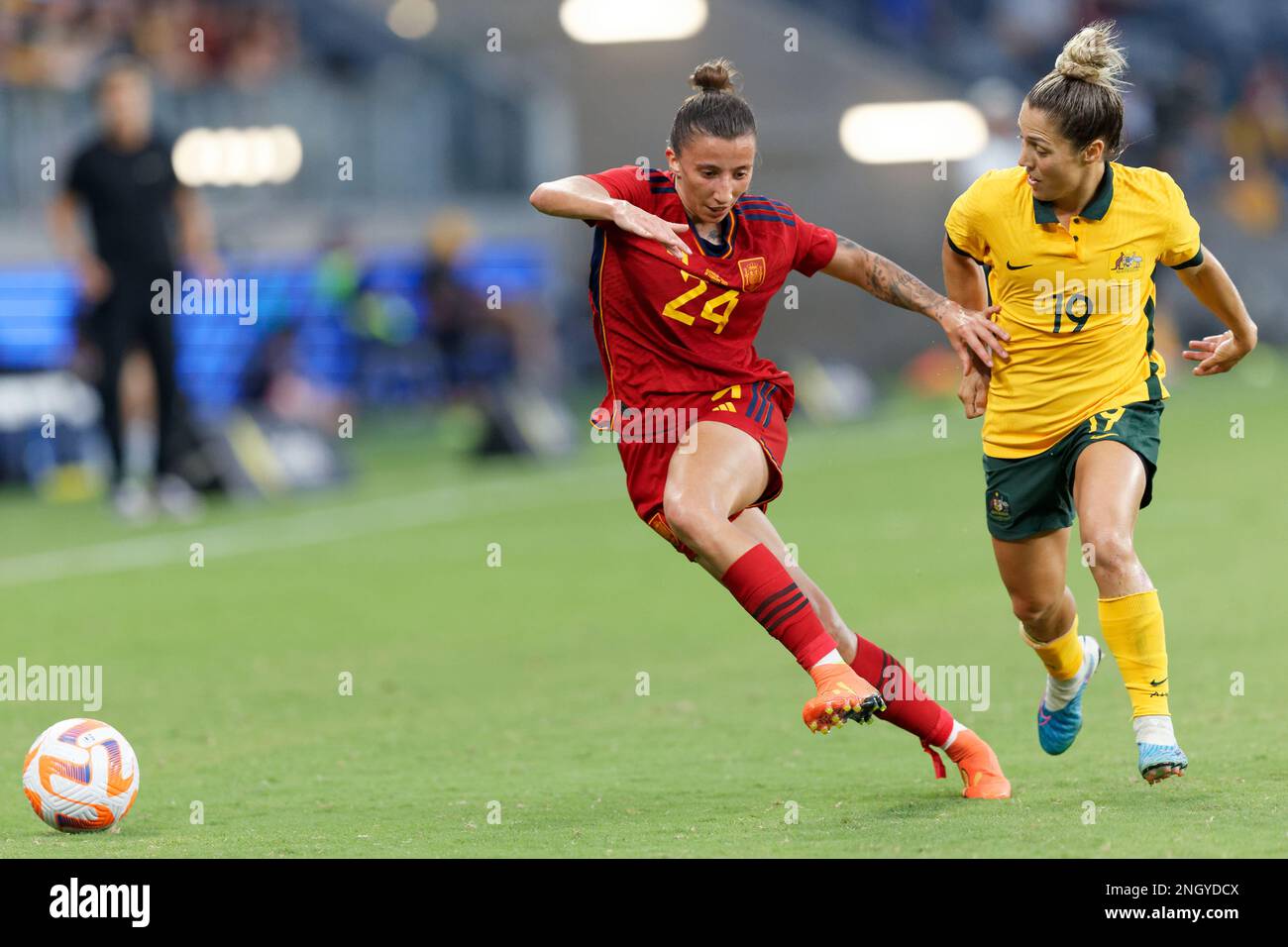 Sydney, Australia. 19th Feb, 2023. Katrina Gorry of Australian Matildas ...
