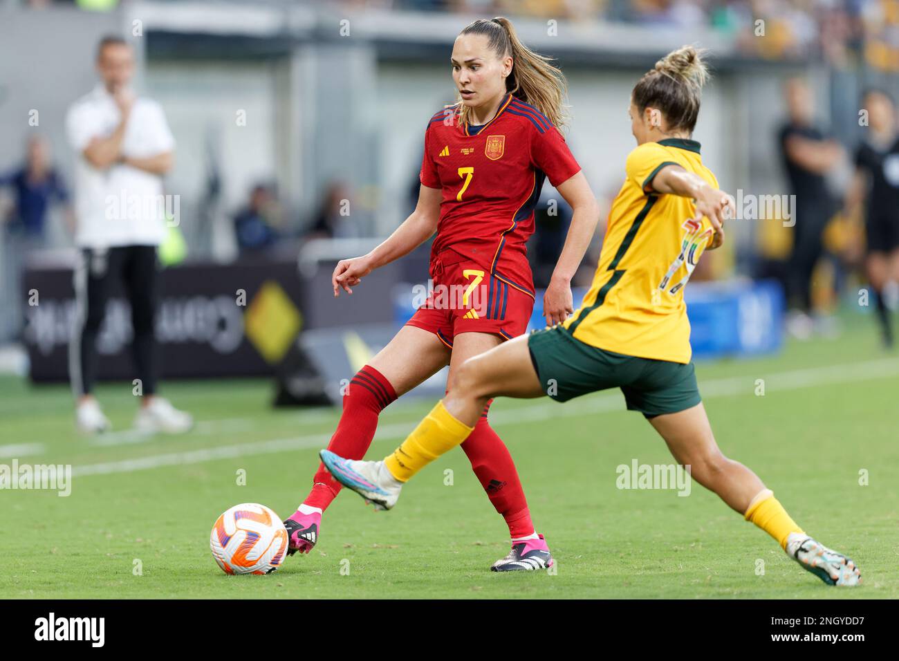 Sydney, Australia. 19th Feb, 2023. Katrina Gorry of Australian Matildas ...