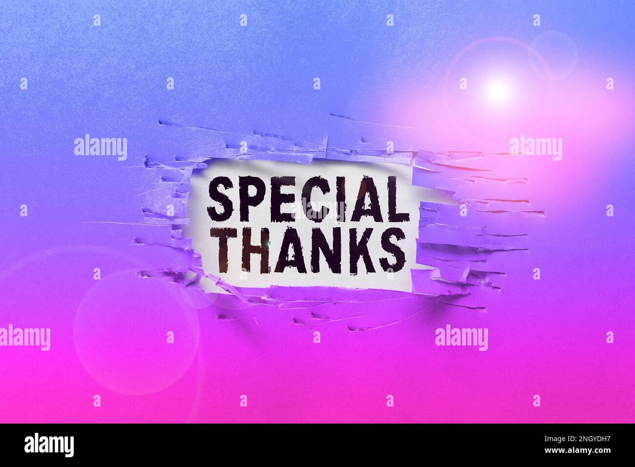Text sign showing Special Thanks. Conceptual photo expression of ...
