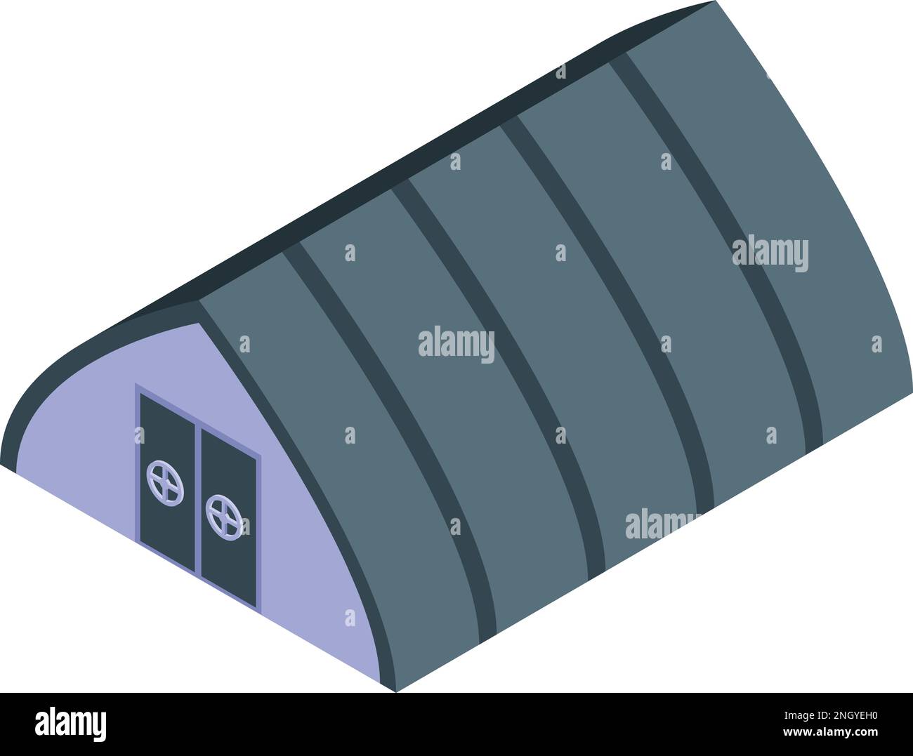 Metal bomb shelter icon isometric vector. Bunker room. Safe storage ...