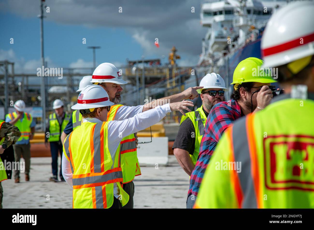Leaders from the U.S. Army Corps of Engineers, FEMA, Department of ...
