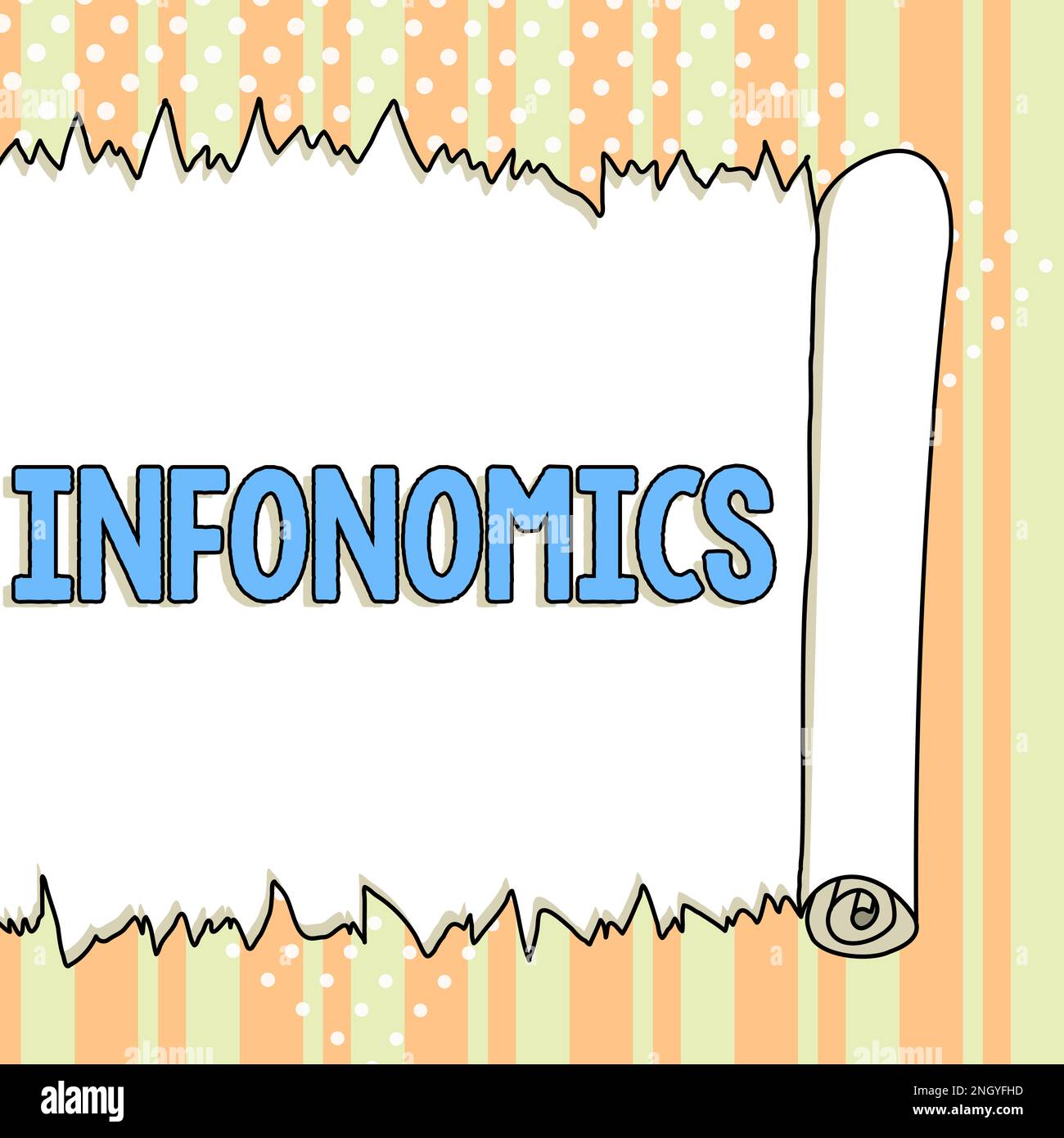 Writing displaying text Infonomics. Business approach visual image used ...