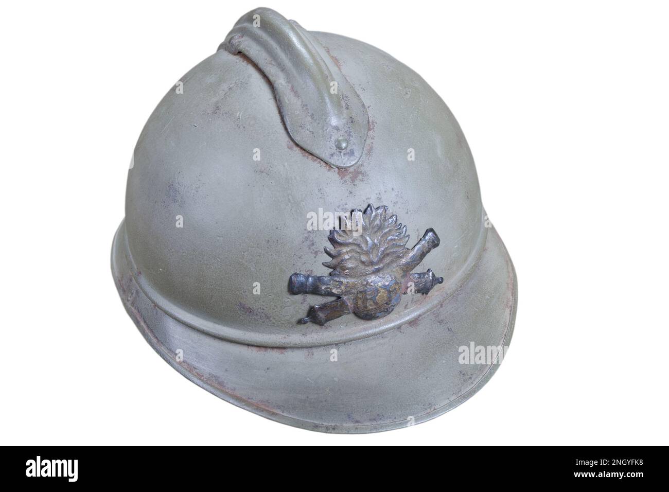 The Adrian helmet, a combat helmet originally produced for the French ...