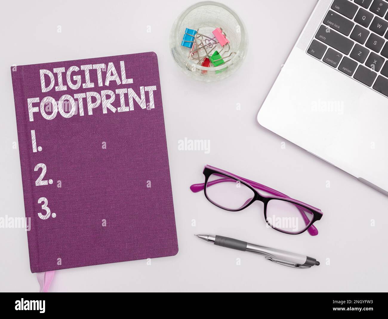 Text showing inspiration Digital Footprint. Word Written on uses ...