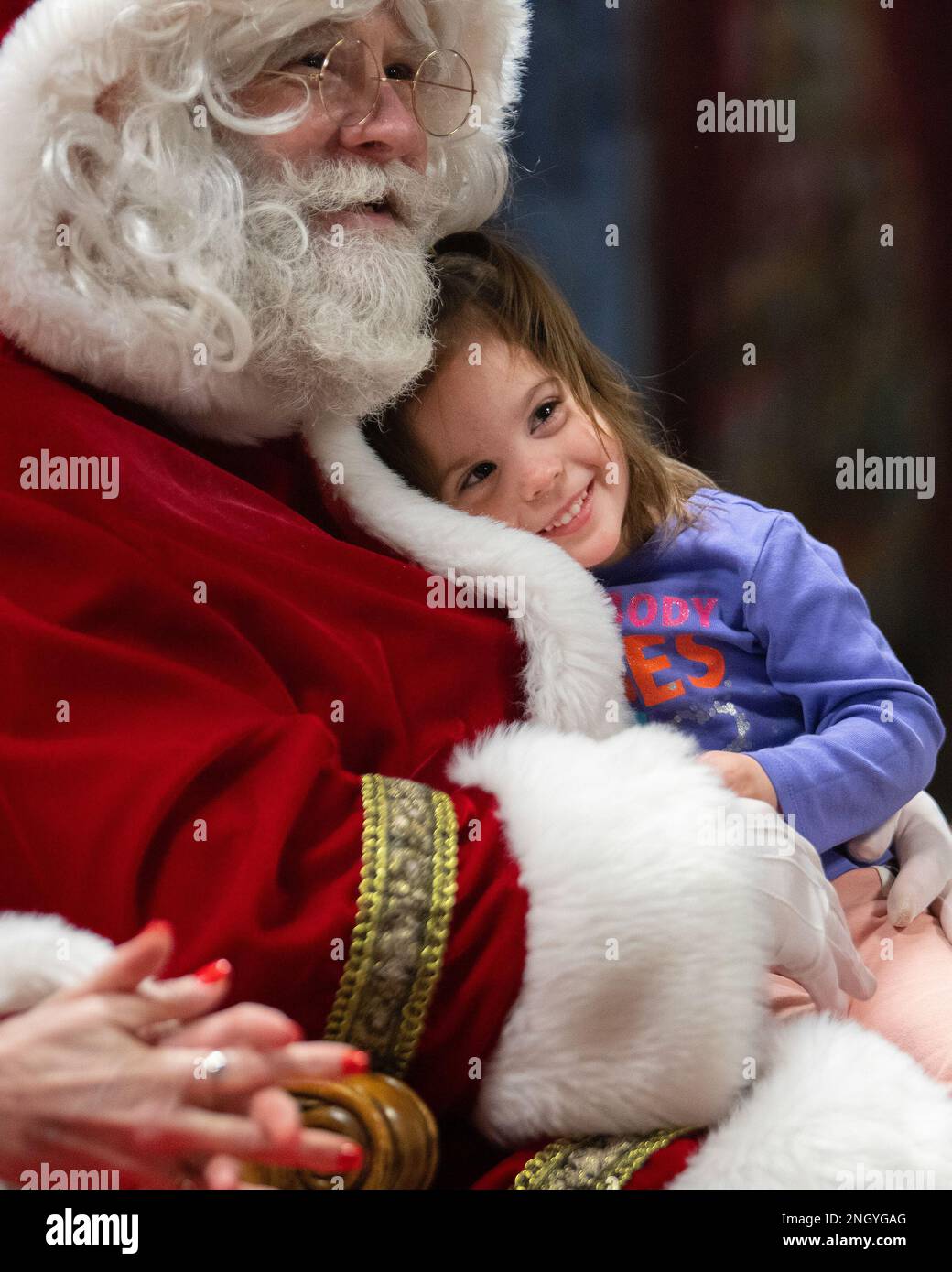 Violet Krueger, 2, daughter of Riah and Tech. Sgt. Wesley Krueger, 88th ...