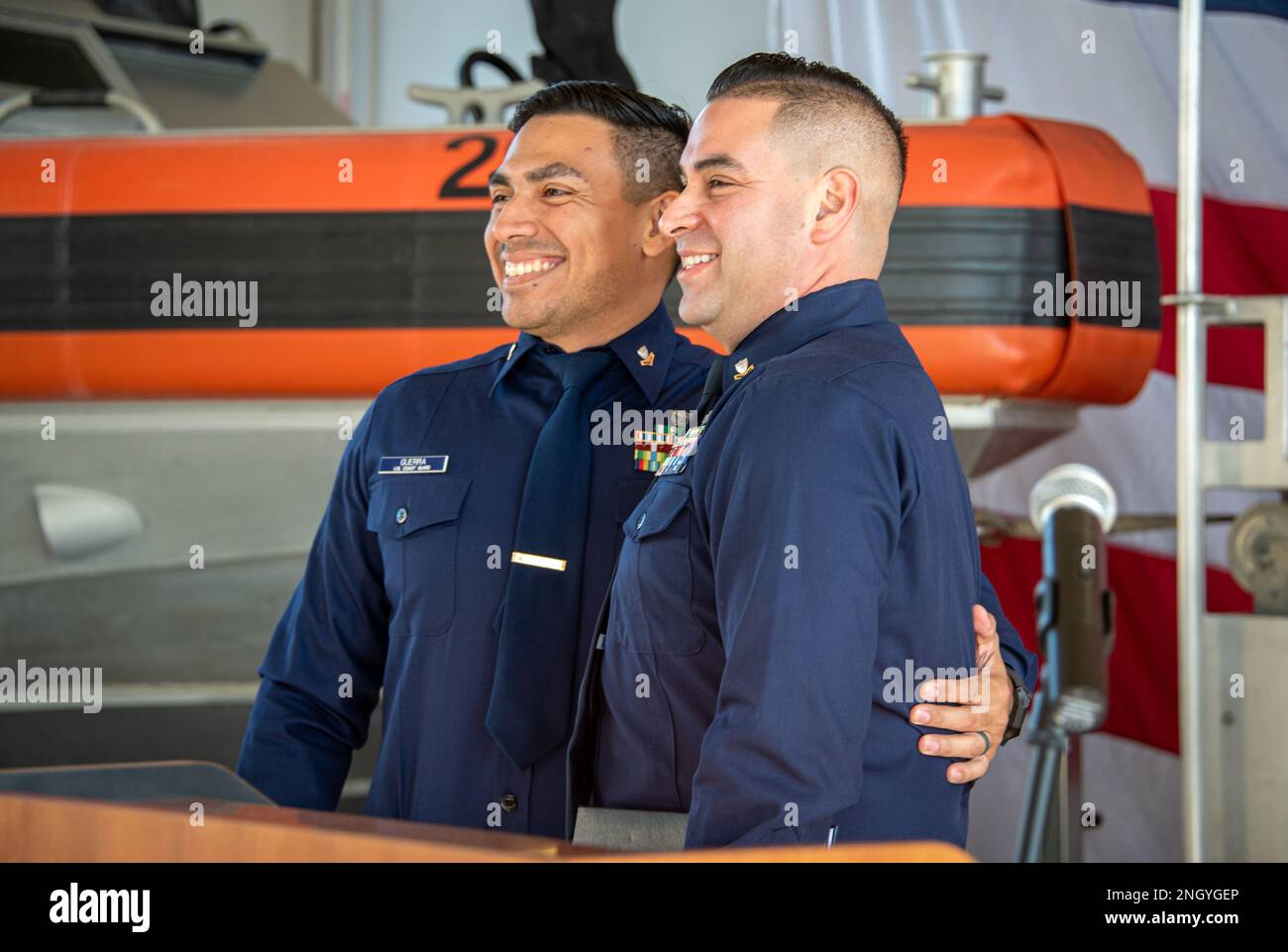 Coast Guard Petty Officer 2nd Class Jarrett Guerra, a boatswain’s mate ...