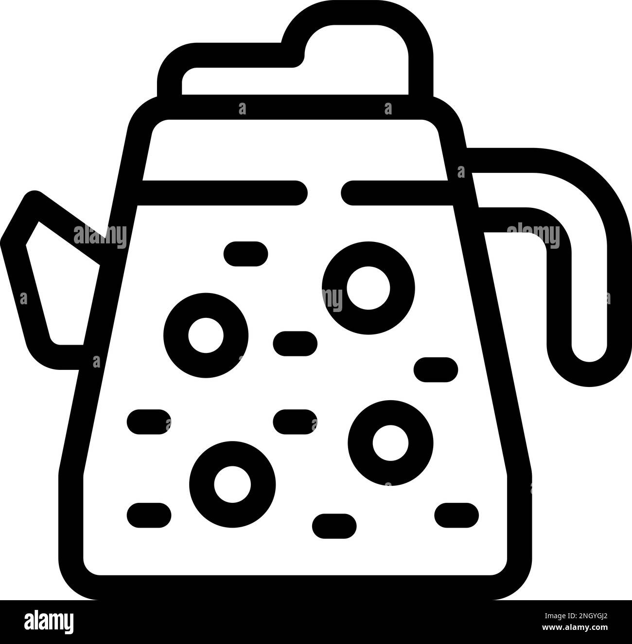 Glass kettle boiling power Stock Vector Images - Alamy