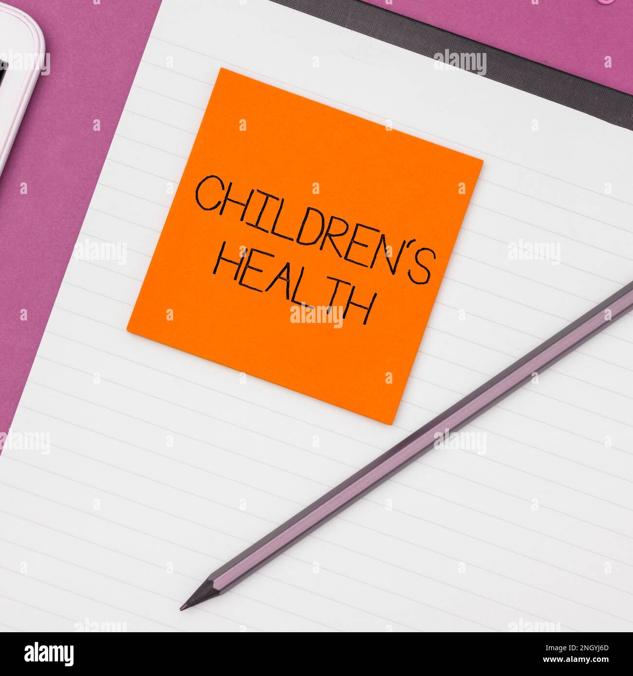 Writing displaying text Children's Health. Conceptual photo kid ...