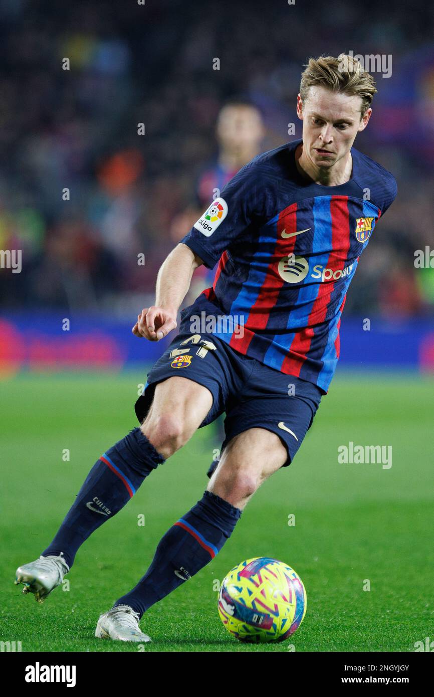 Barcelona, Spain. 19th Feb, 2023. Frekie De Jong in action during the ...