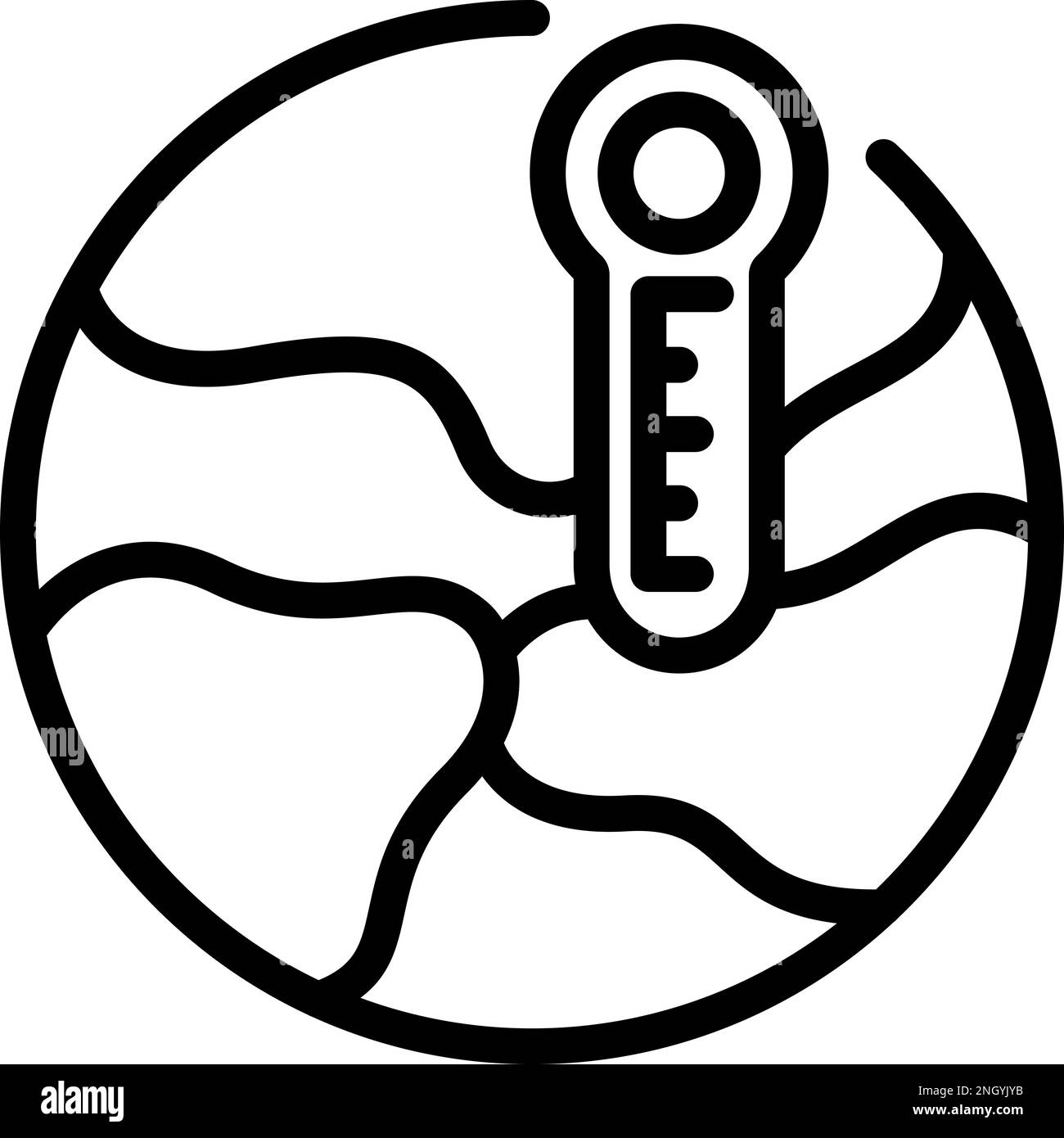 Global pollution icon outline vector. Ocean plastic. Fish rubbish Stock ...