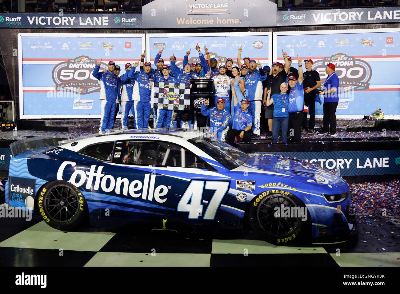 Ricky Stenhouse Jr., center and his wife Madyson Joye Goodfleisch ...