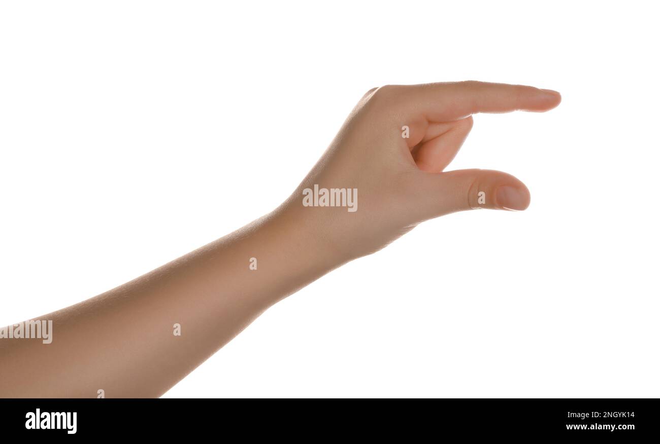 Girl holding something small hi-res stock photography and images - Alamy