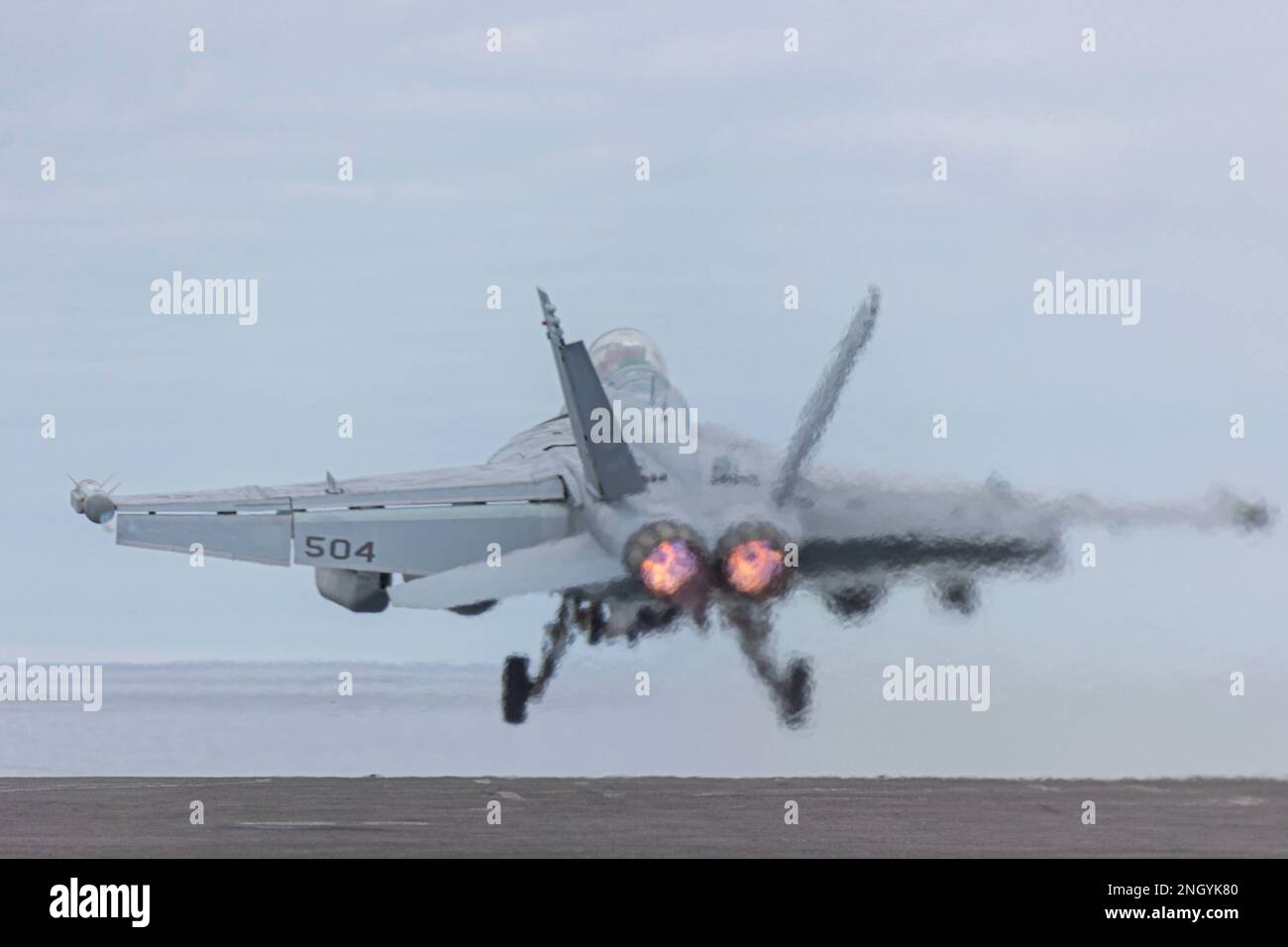 An EA-18G Growler, assigned to Electronic Attack Squadron (VAQ) 133 ...