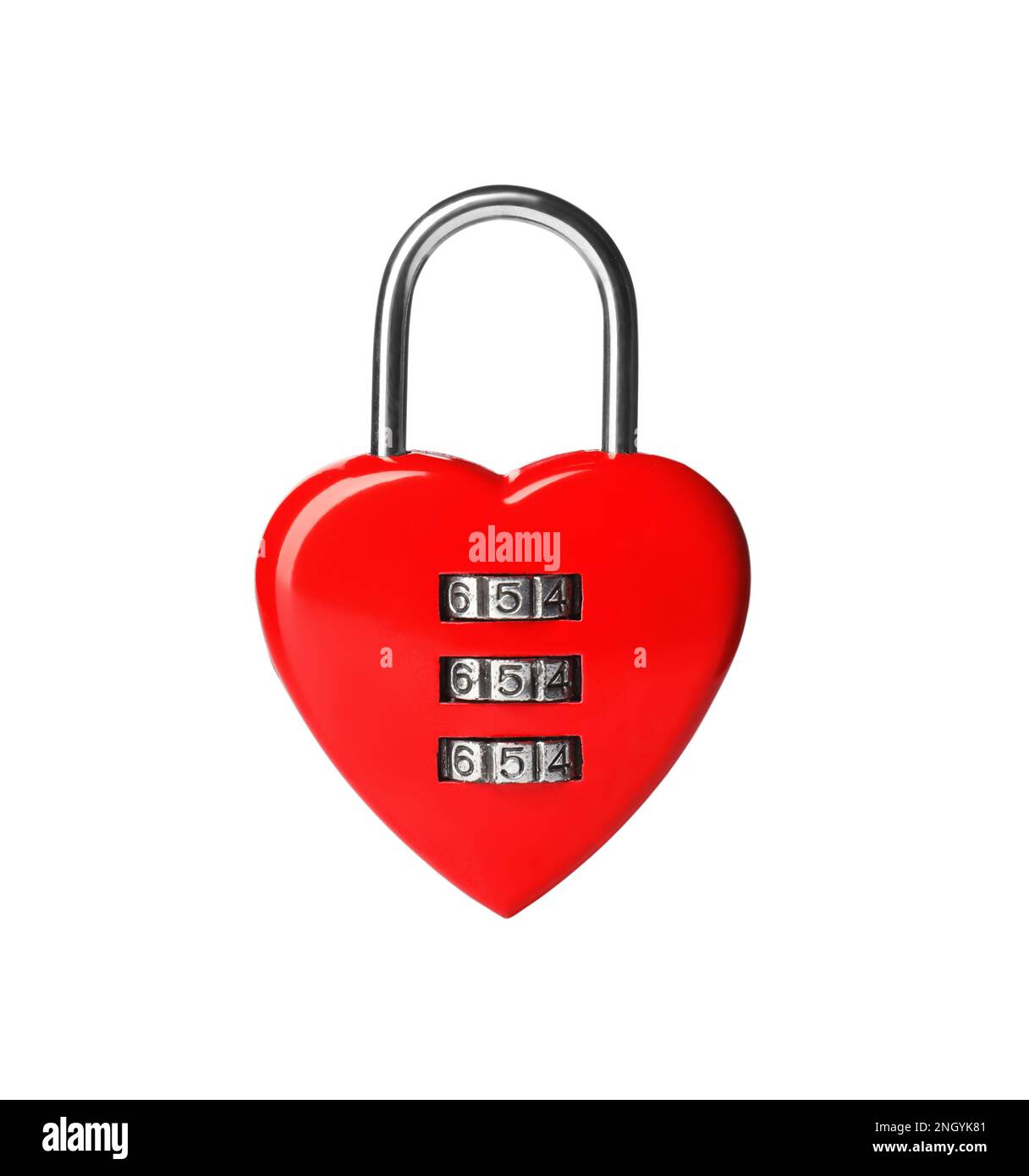 Red padlock metal love Cut Out Stock Images & Pictures - Alamy