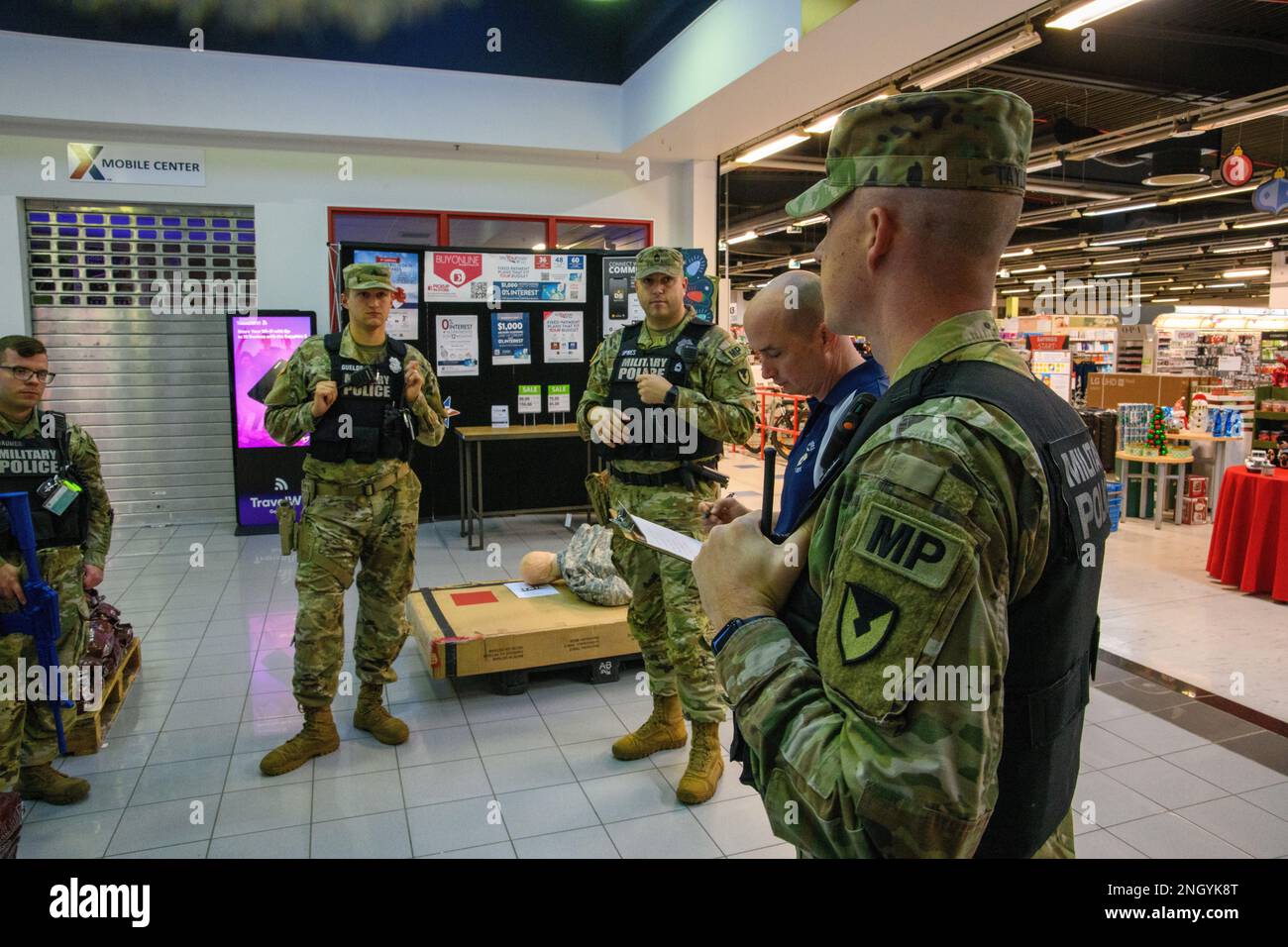 U.S. Army Sgt. 1st Class Anthony Taylor, a Military Policeman assigned ...