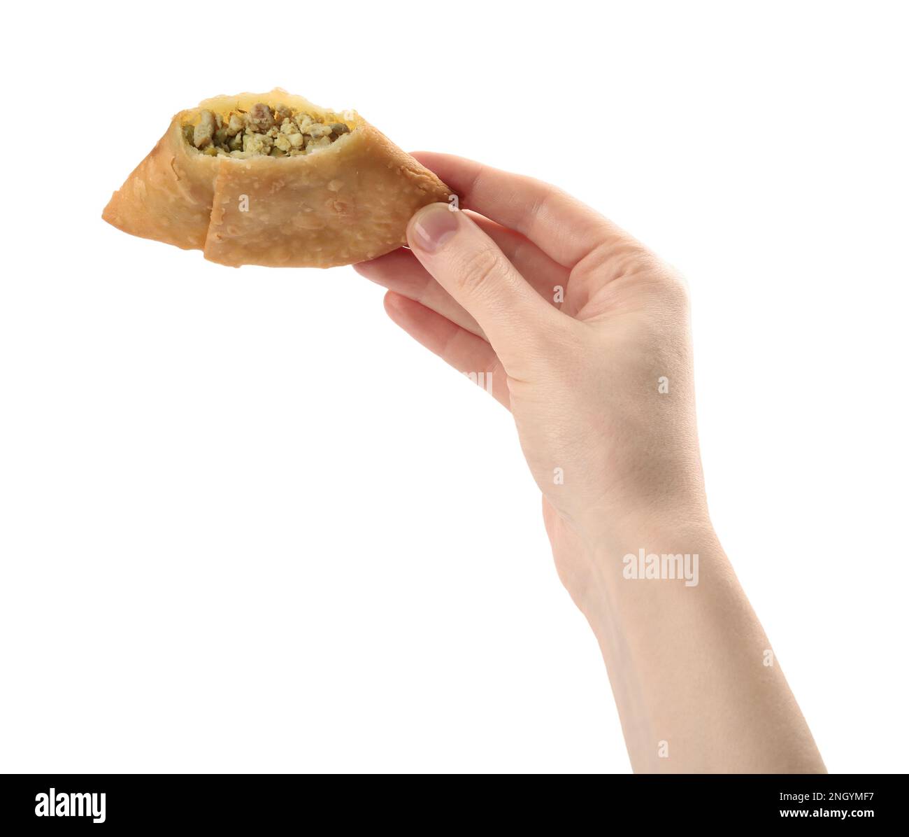 Samosa hand Cut Out Stock Images & Pictures - Alamy