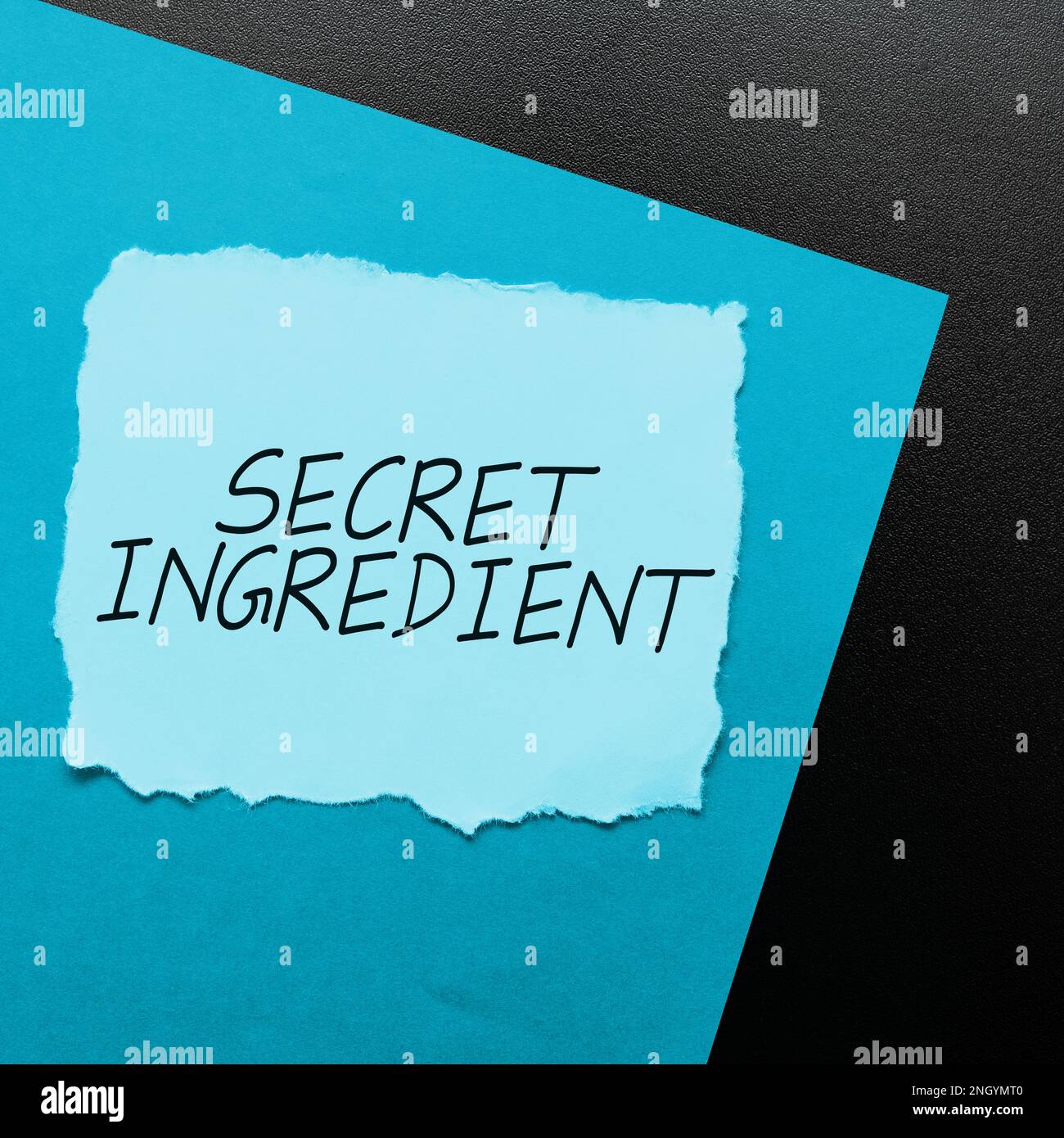 Hand writing sign Secret Ingredient. Business overview special ...