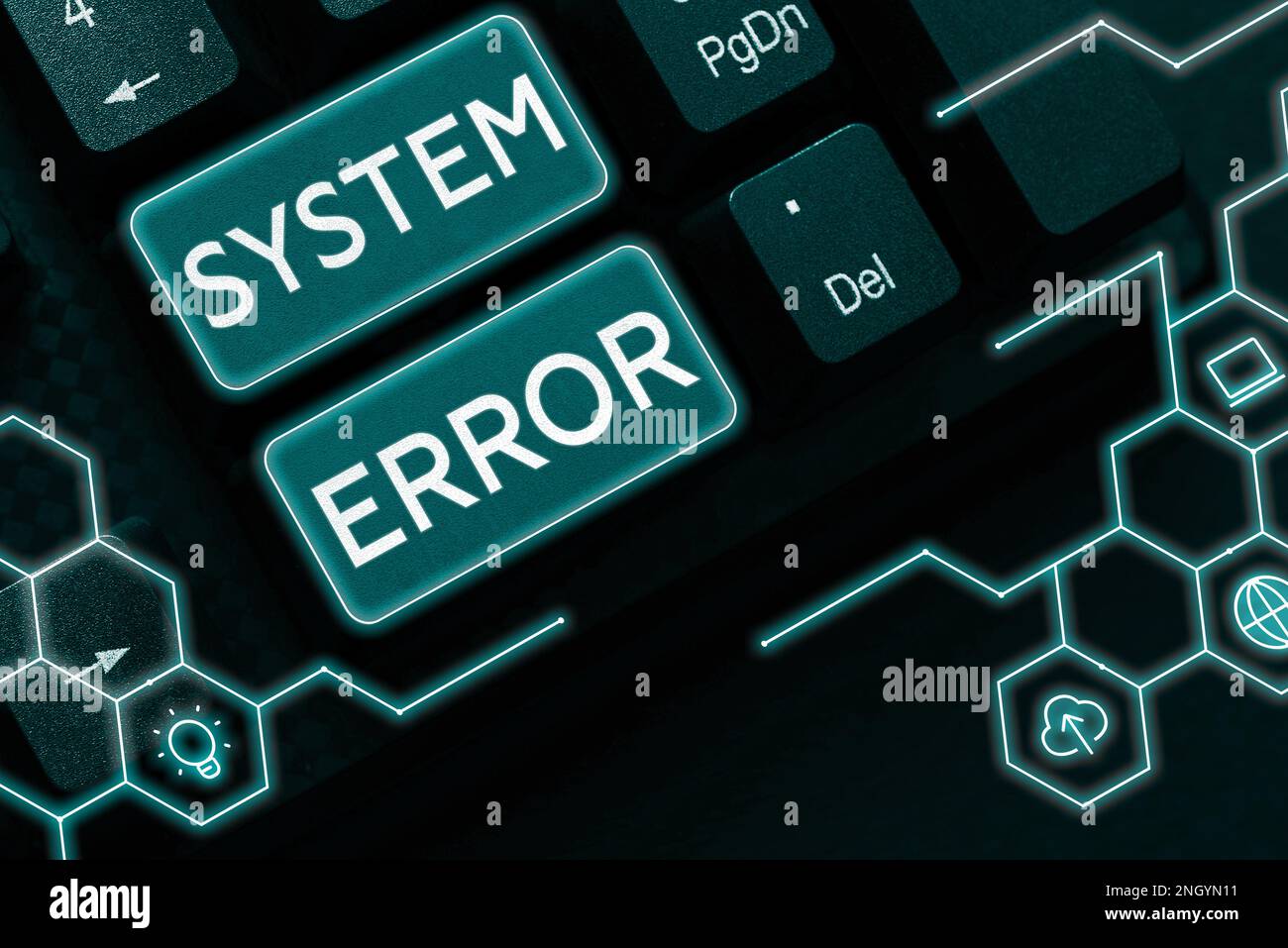 Hand writing sign System Error. Internet Concept Technological failure Software collapse crash ...